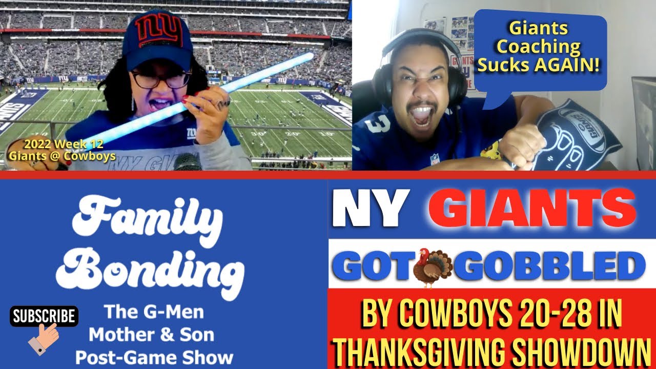 Outraged Giants Fans React to Thanksgiving Loss Against the Dallas ...