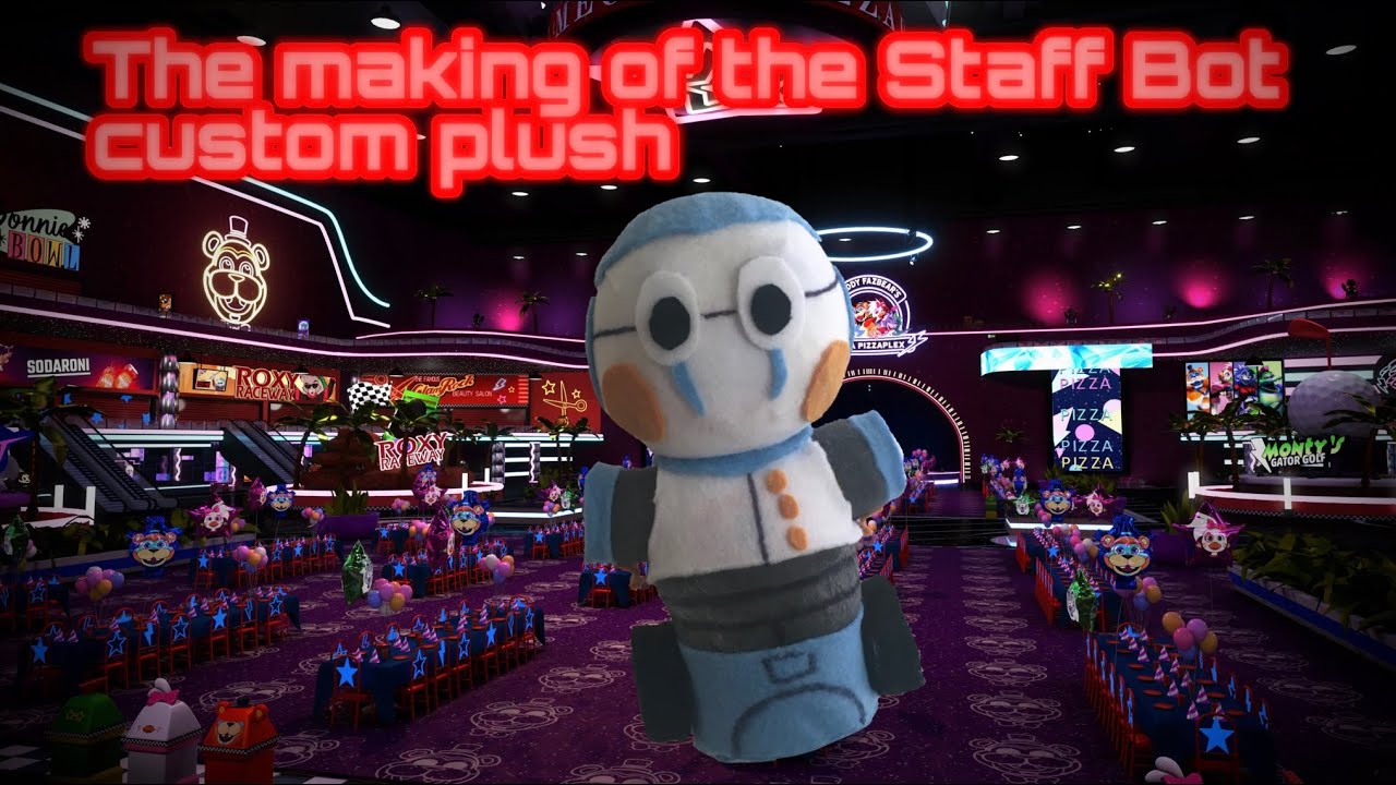 The making of the Staff Bot custom plush - YouTube