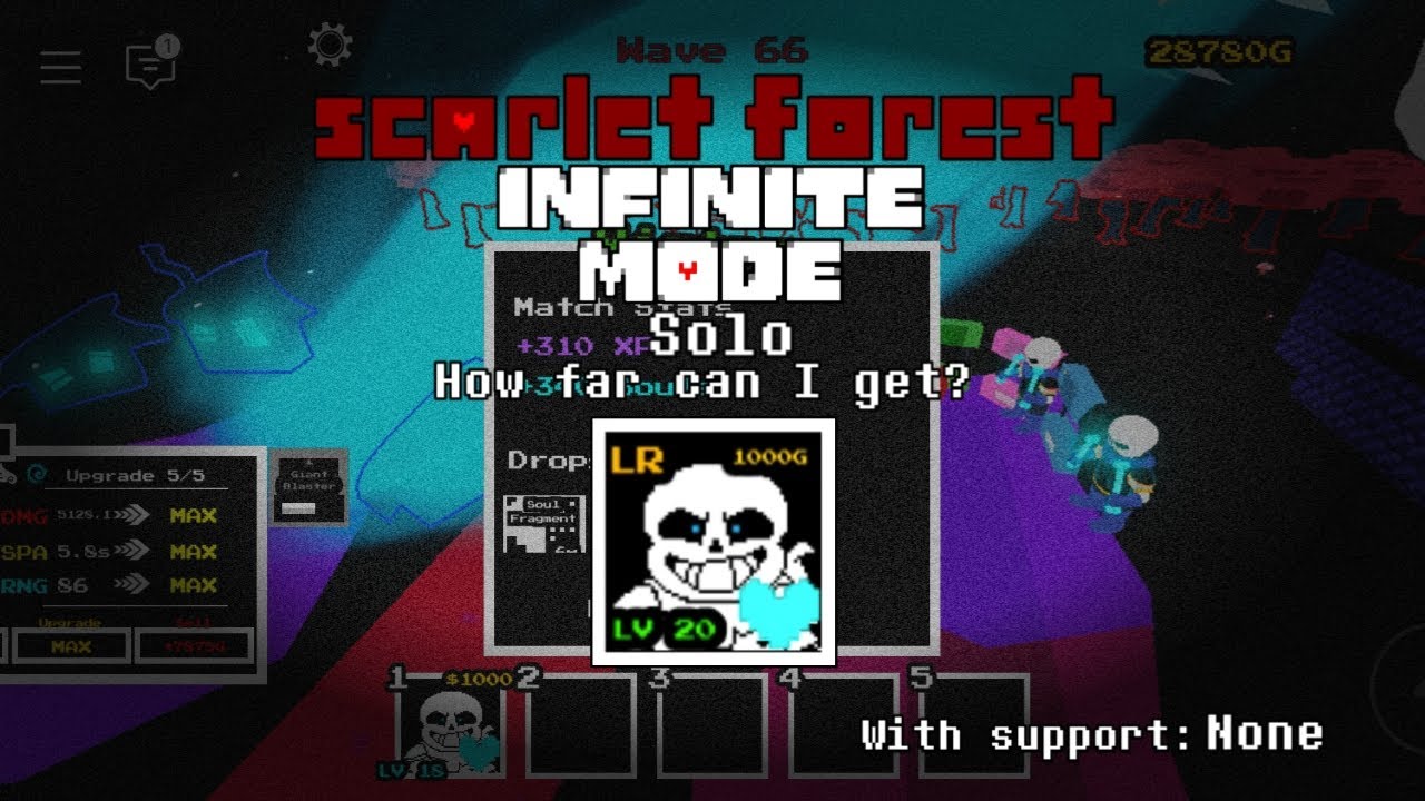 How far can Underswap Sans survive in Infinite Mode | Roblox Undertale ...