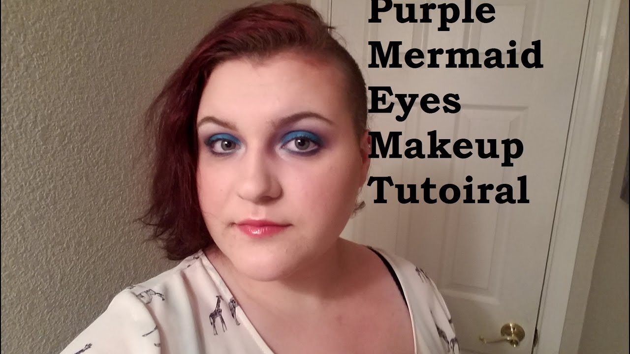 Blue and Purple Mermaid Eyes | Makeup Tutorial - YouTube