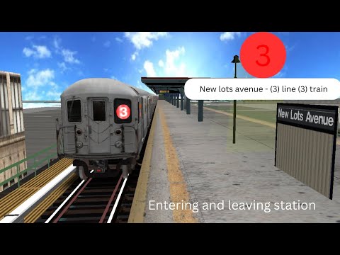 Openbve mta (3) train entering and leaving New lots avenue (3) line ...