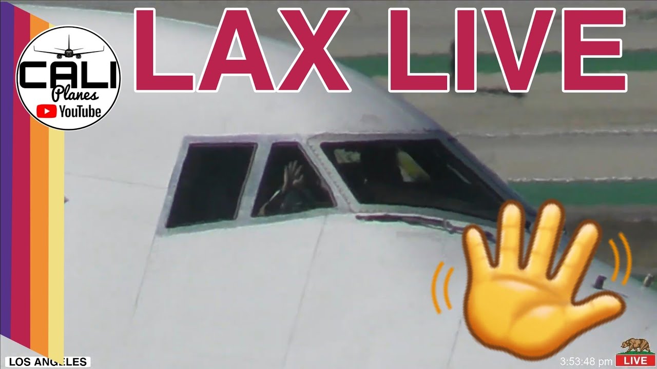 LUFTY 👋 WAVES - Plane Spotting LIVE STREAM from LAX - YouTube