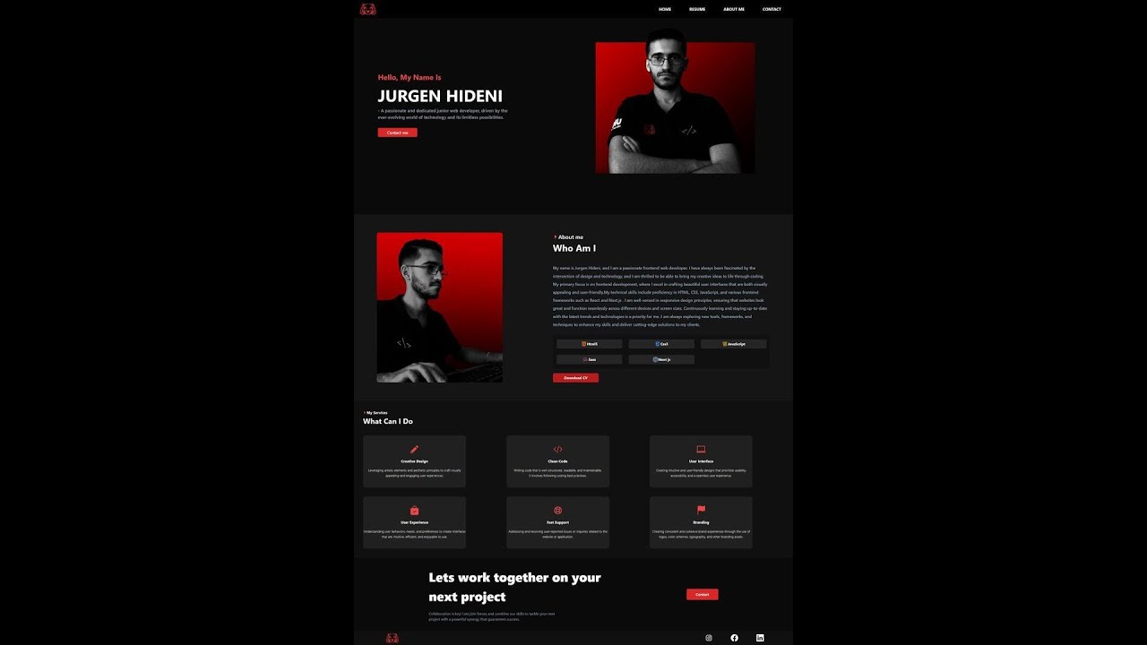 My Projectnew Html Css Tutorial Video Of How To Make The Header Of Any 8904