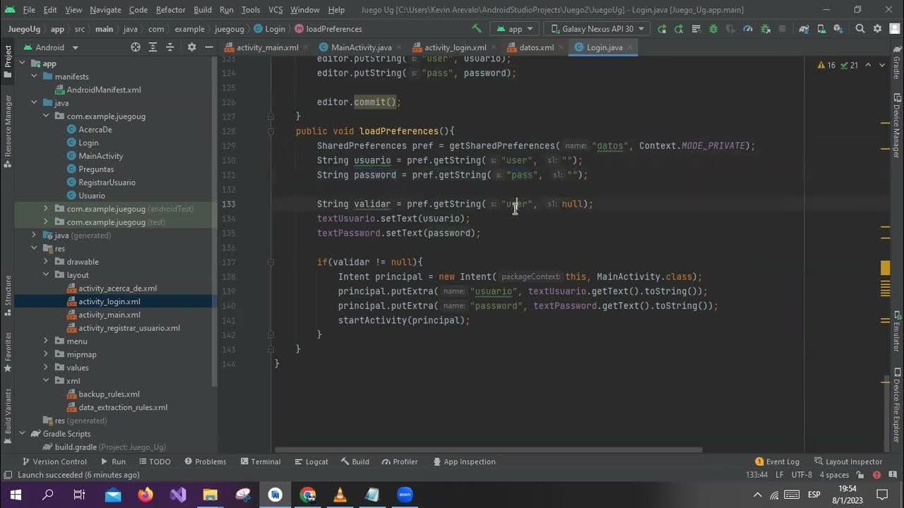 Ejercicio de SharedPreference - YouTube