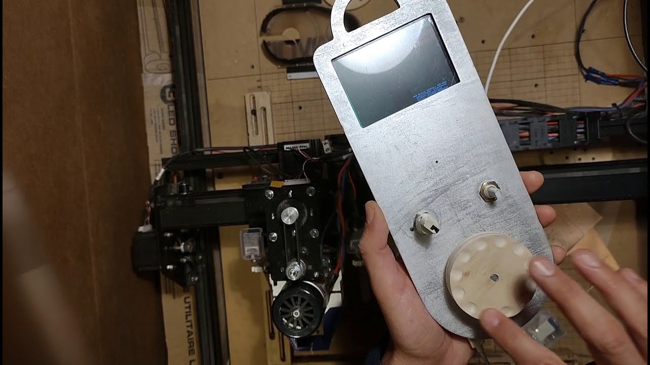 Building a pendant jog motion controller for my CNC machine which runs ...