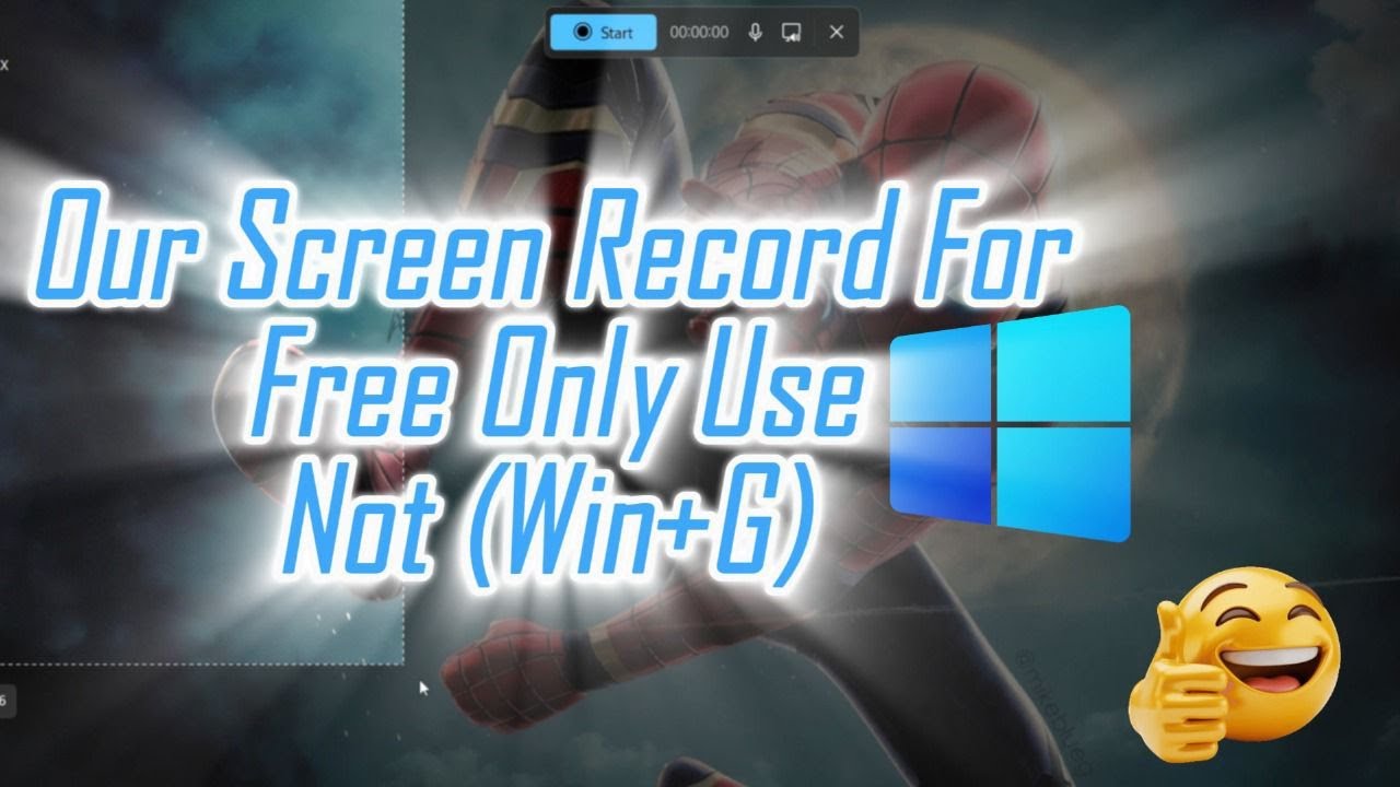 How to record my pc screen for free | only use Windows but not (Win +G ...