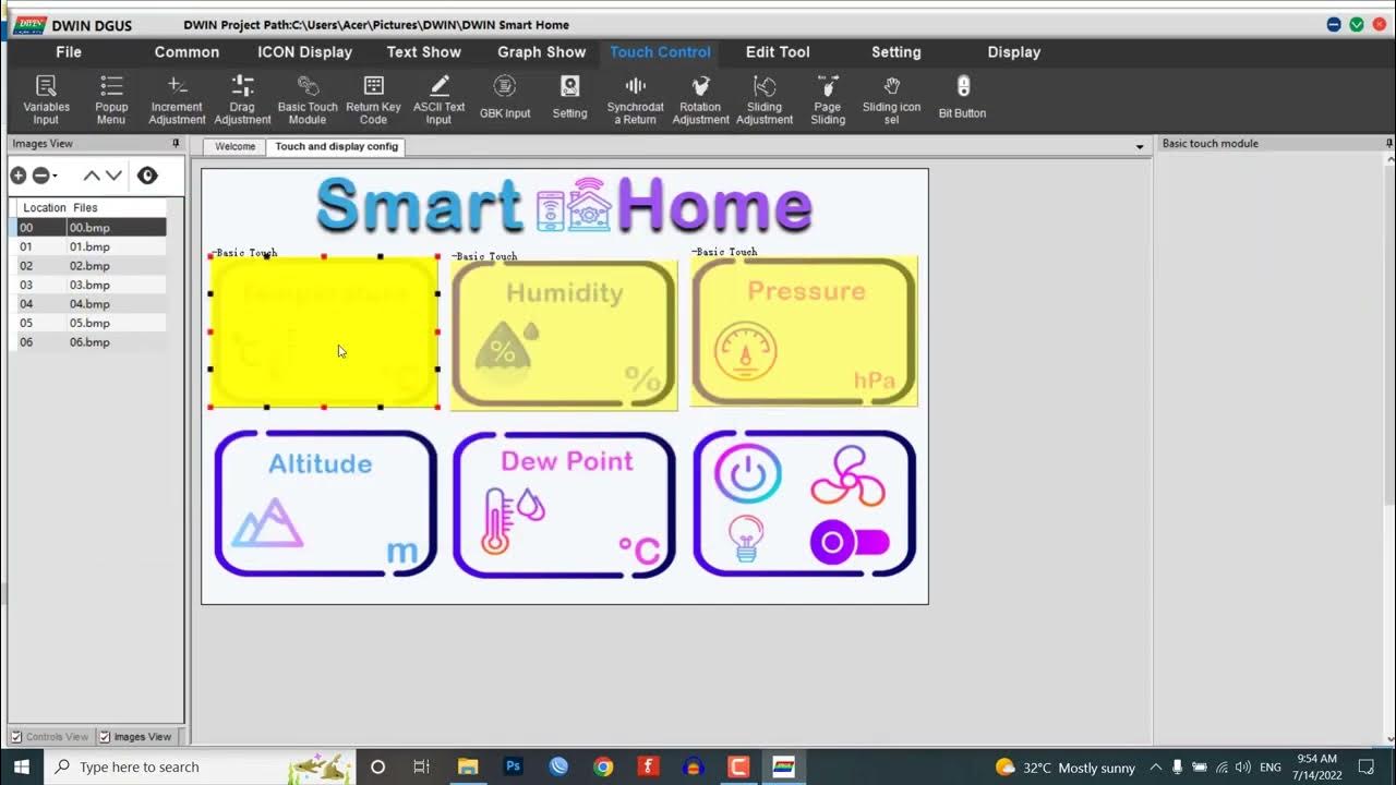 Smart Home using DWIN HMI Smart Display and Arduino - YouTube