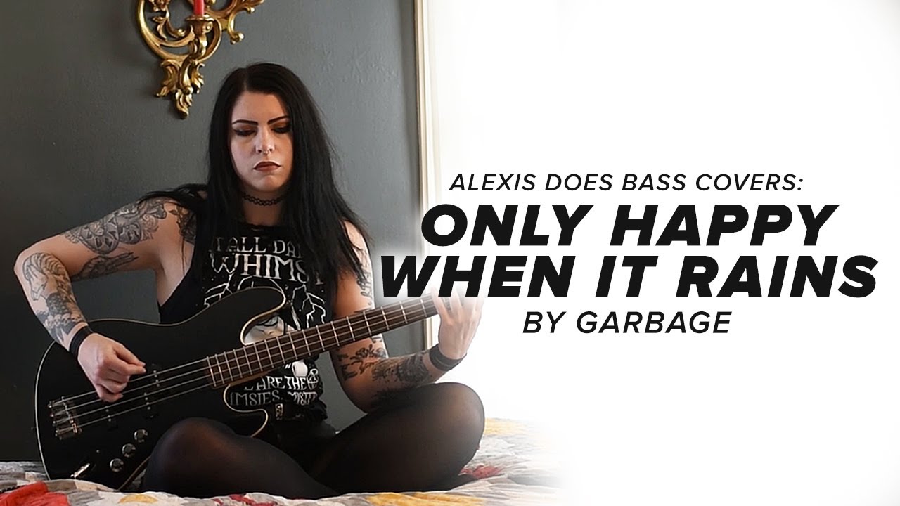 Only Happy When It Rains - Garbage (Bass Cover) - YouTube