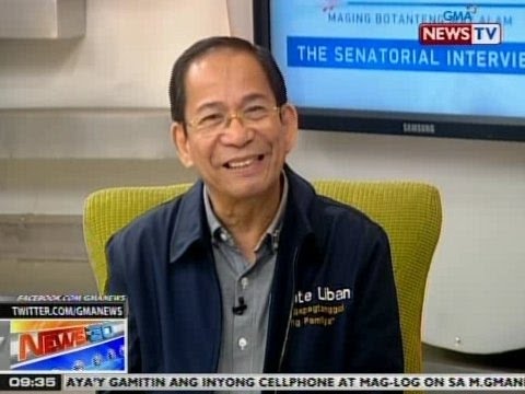 NTG: Oplan e-Leksyon: The senatorial interviews: Dante Liban - YouTube
