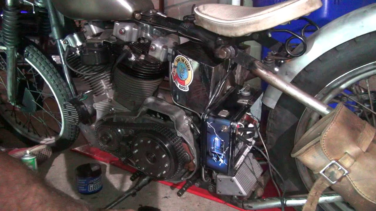 1972 XL Ironhead Bobber #308 Sportster motor rebuild #2 bike repair ...