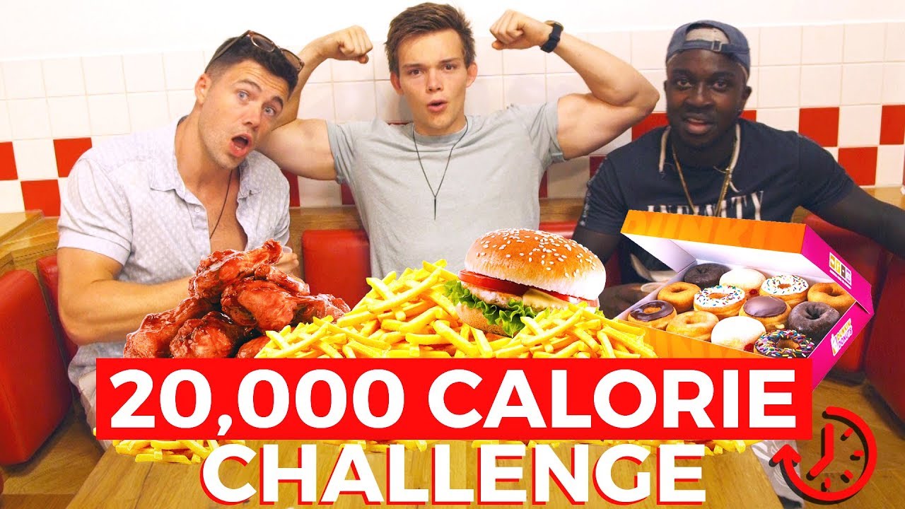 20,000 CALORIE CHALLENGE (as fast as possible) | Epic Cheat Day - YouTube