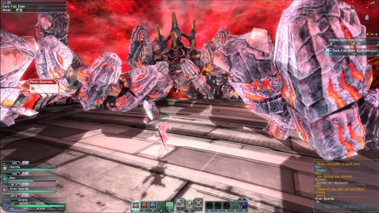 PSO2 Boss: Dark Falz Elder - YouTube