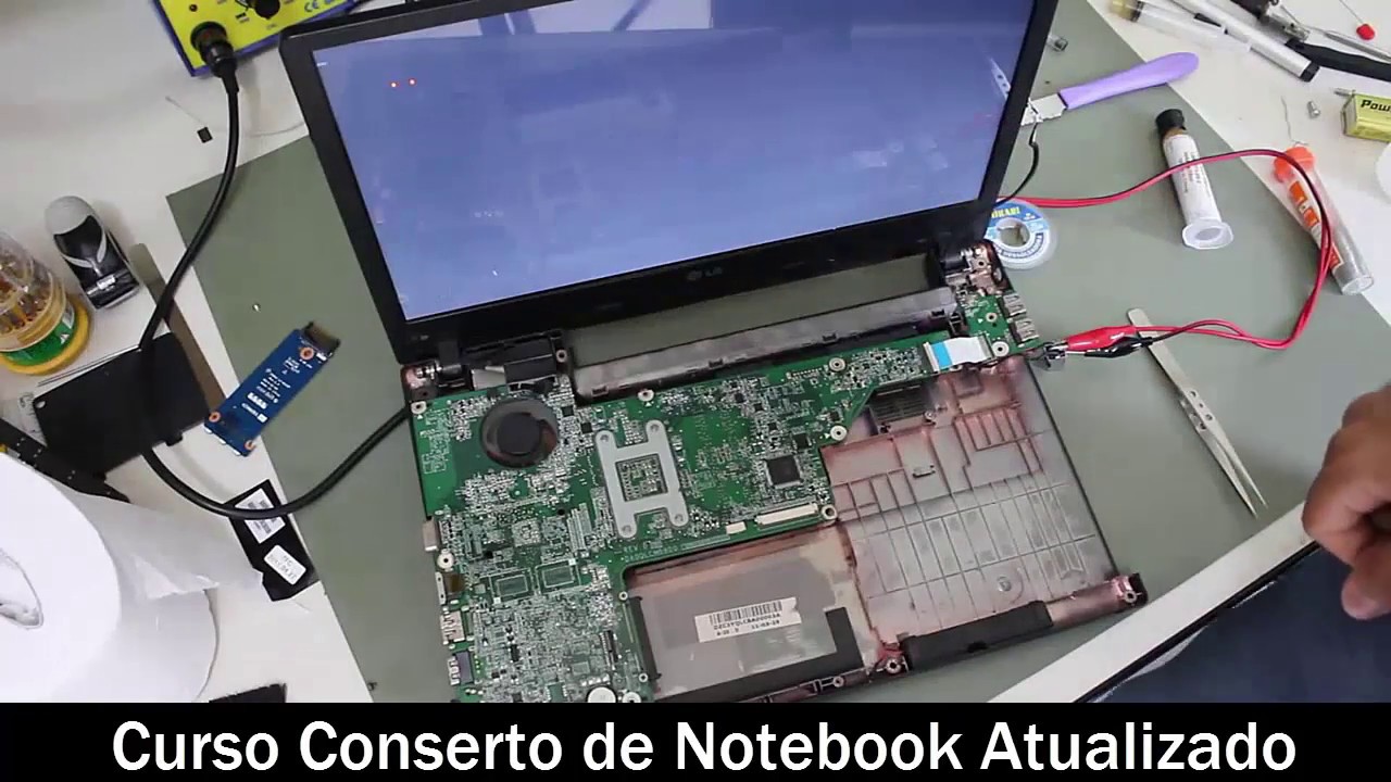 Curso Conserto de Notebook- Conserto do Notebook LG (P42) - YouTube