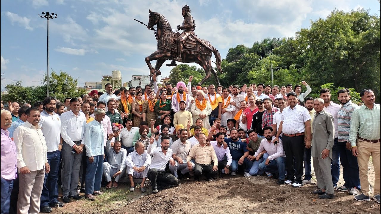 बददी की राजपूत बस्ती में महाराणा प्रताप की भव्य प्रतिमा हुई स्थापित ...