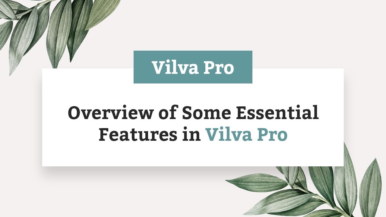 Overview of Some Essential Features in Vilva Pro | Vilva Pro WordPress ...