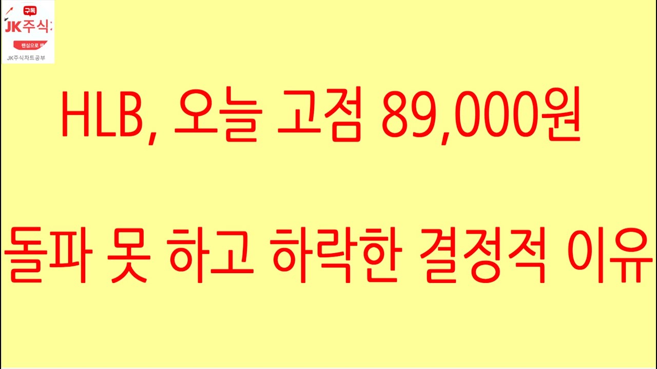 Hlb차트분석 Hlb 주가 관여 및 결정 주체는 외국인 저항 라인에서 외국인이 프로그램 매수로 돌파해줘야 합니다 그들이 Hlb 주가 결정 중 Hlb 에이치엘비