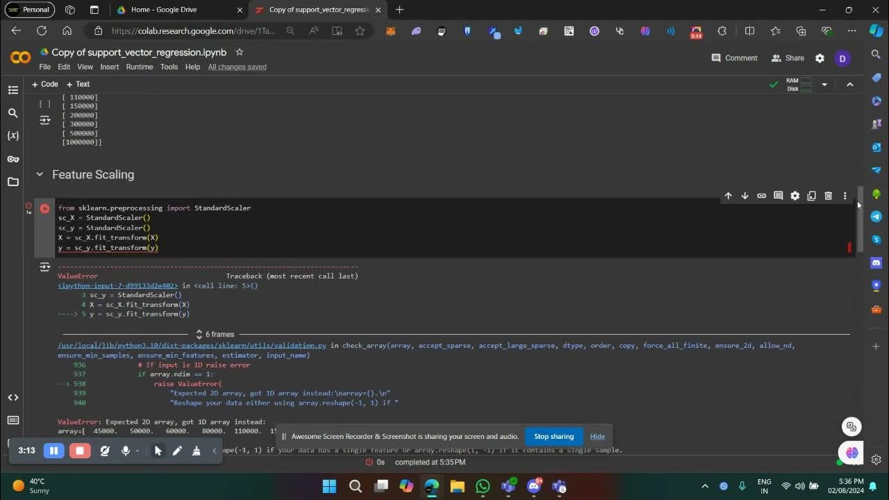 Support Vector Regression - YouTube