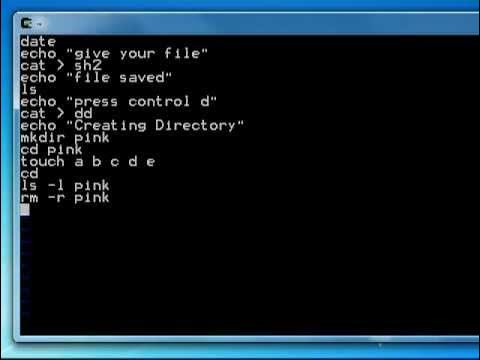 shell scripting in Linux or cygwin - YouTube