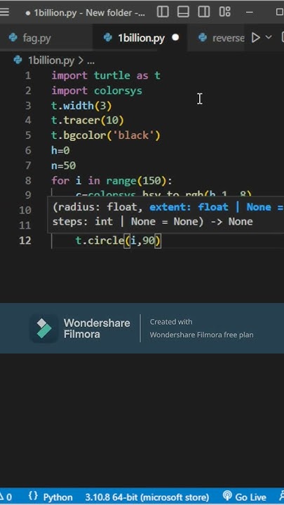Python Turtle Graphic Design🥰python Coding Status😍shorts Shortvideo