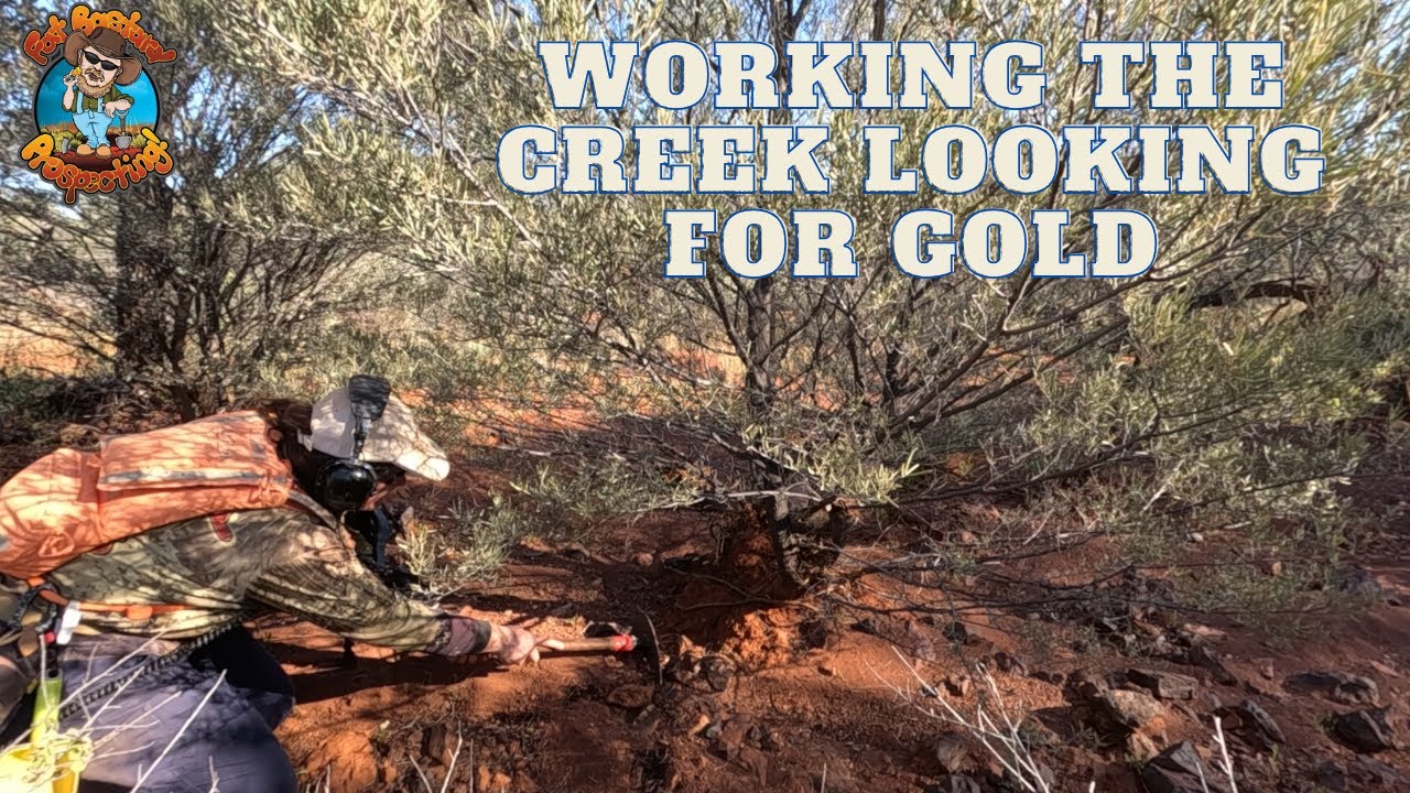 Creek side trying to strike gold again - YouTube