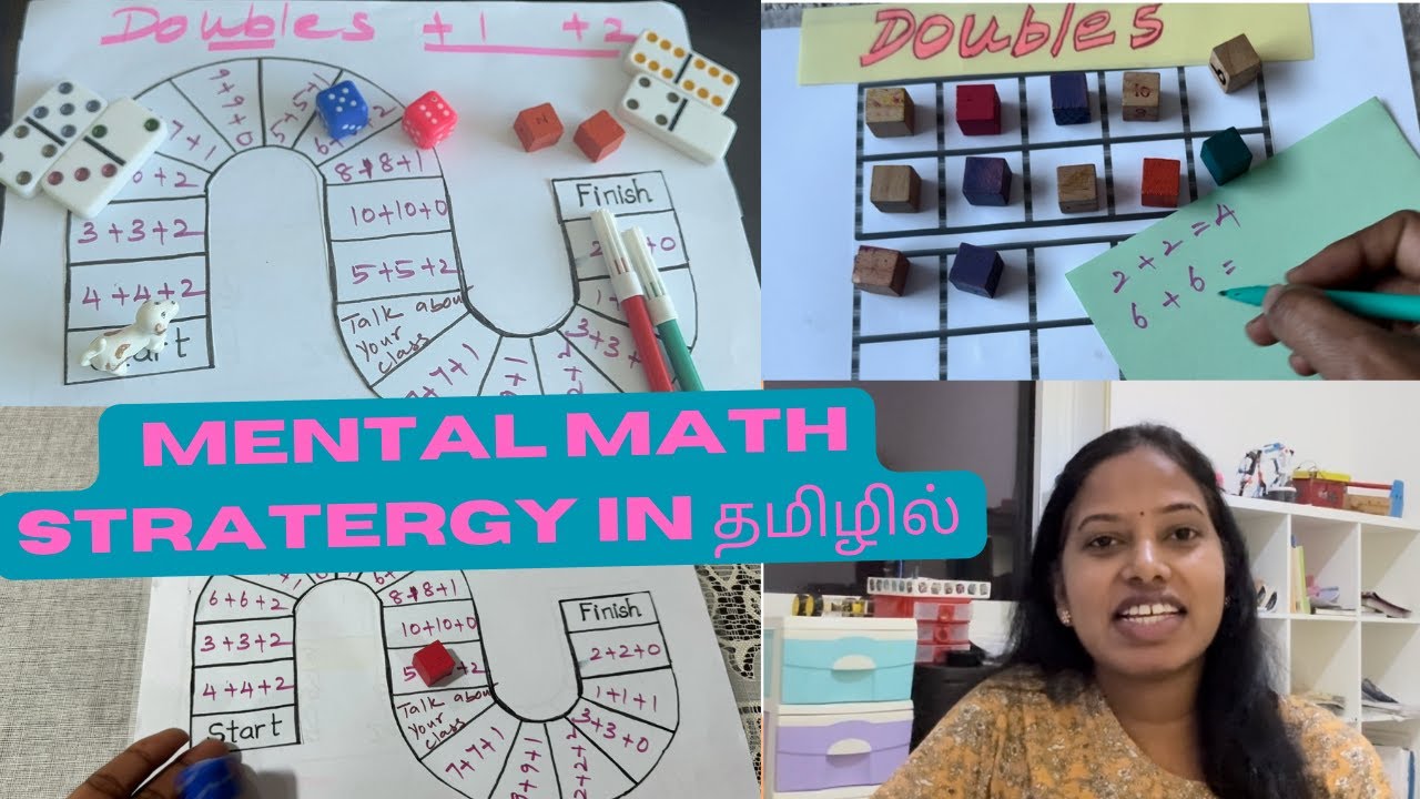 How to introduce Mental math addition strategy to kids # addition game ...