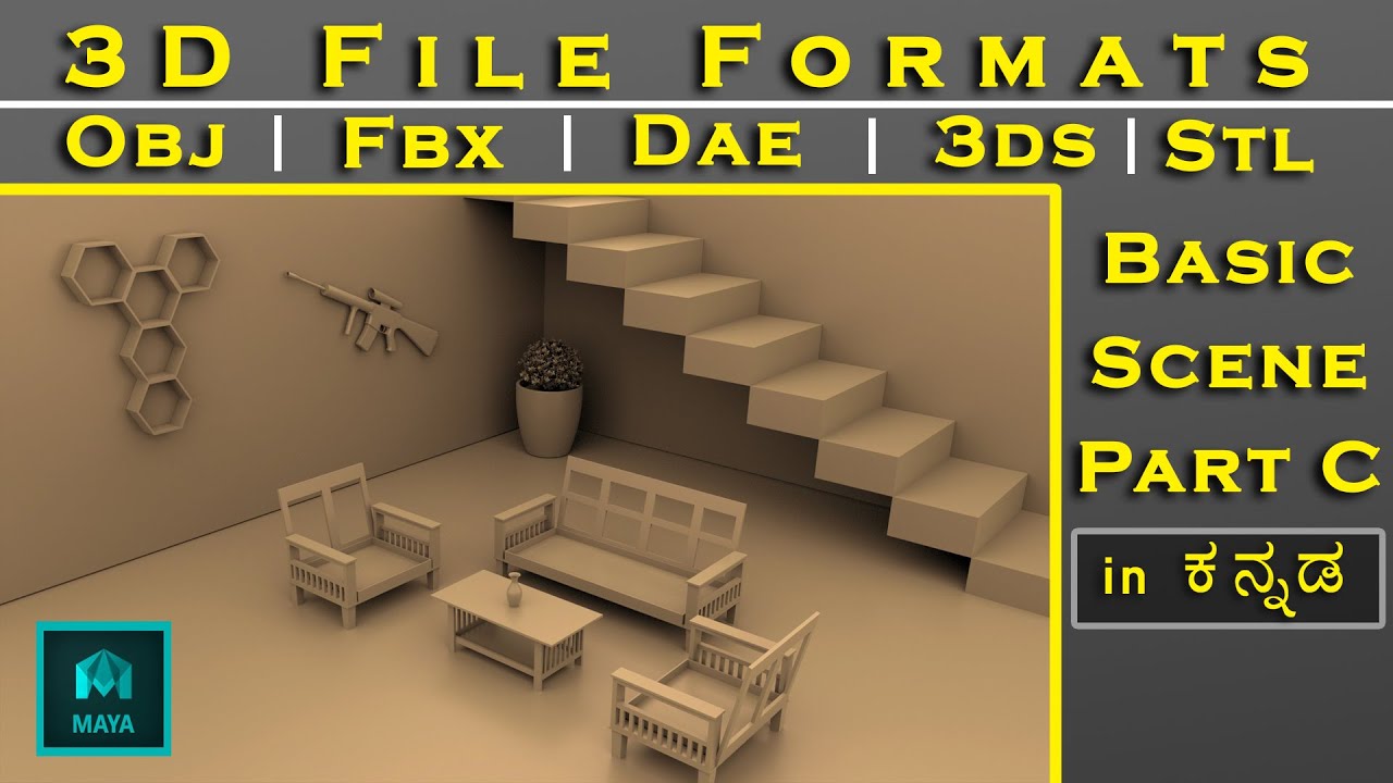 Creating a Basic Scene in Maya Part 3 - YouTube