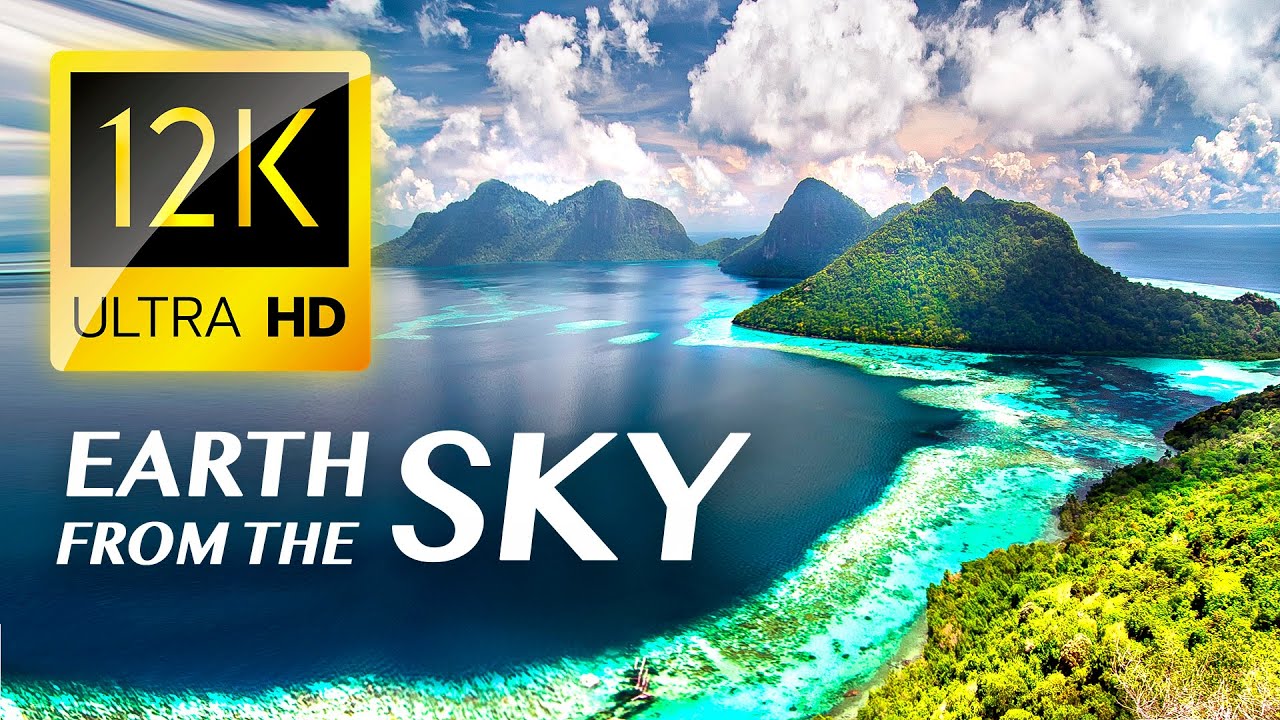 EARTH FROM THE SKY 12K VIDEO ULTRA HD / #12K - YouTube