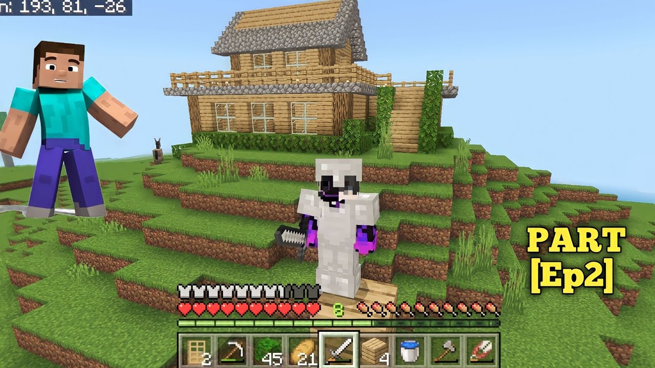 MINECRAFT SURVIVAL PART [Ep2]MINECRAFT PE - YouTube