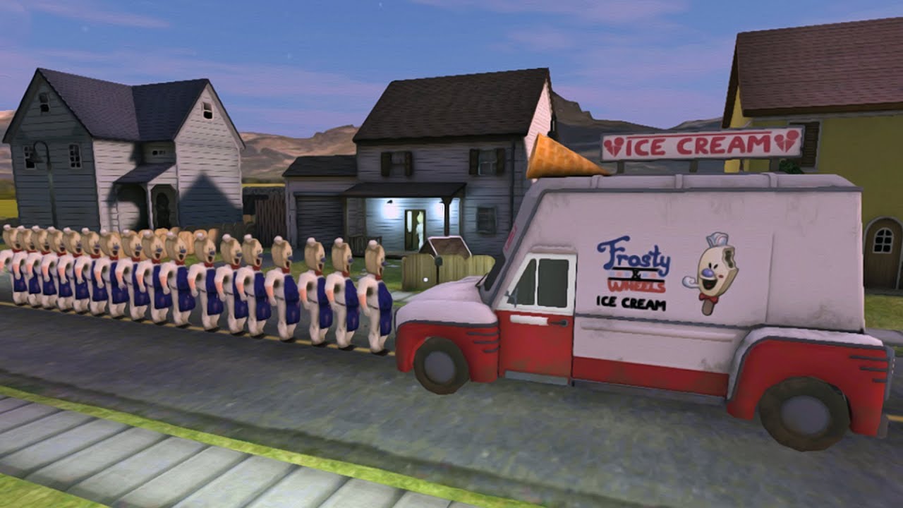 ROD'S VAN VS ROD'S CRUSHING ROD ICE SCREAM 3 MOD (Driving rod's van ...