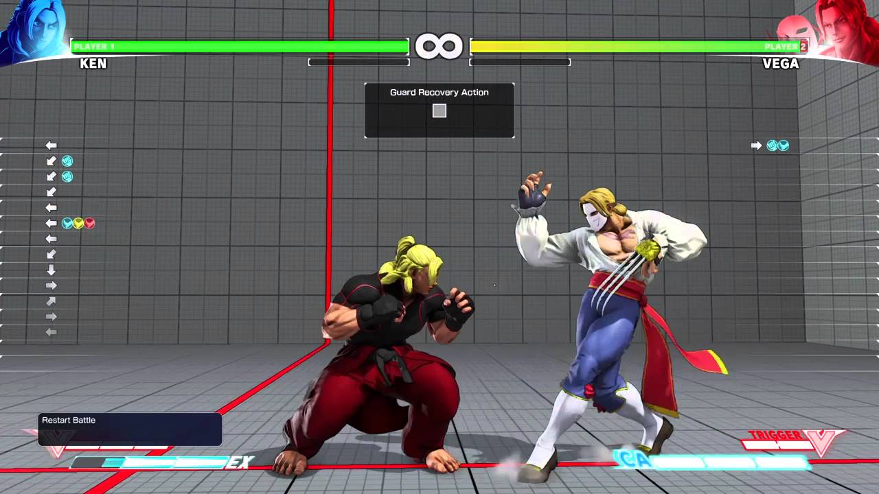 STREET FIGHTER V Ken Aerial EX Hurricane Kick Frame Trapping - YouTube