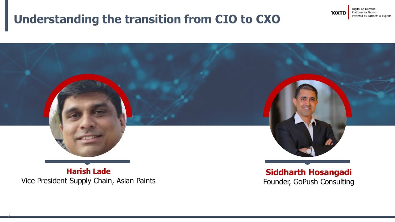 Understanding the transition from CIO to CXO | 10XTD | Going Digital ...