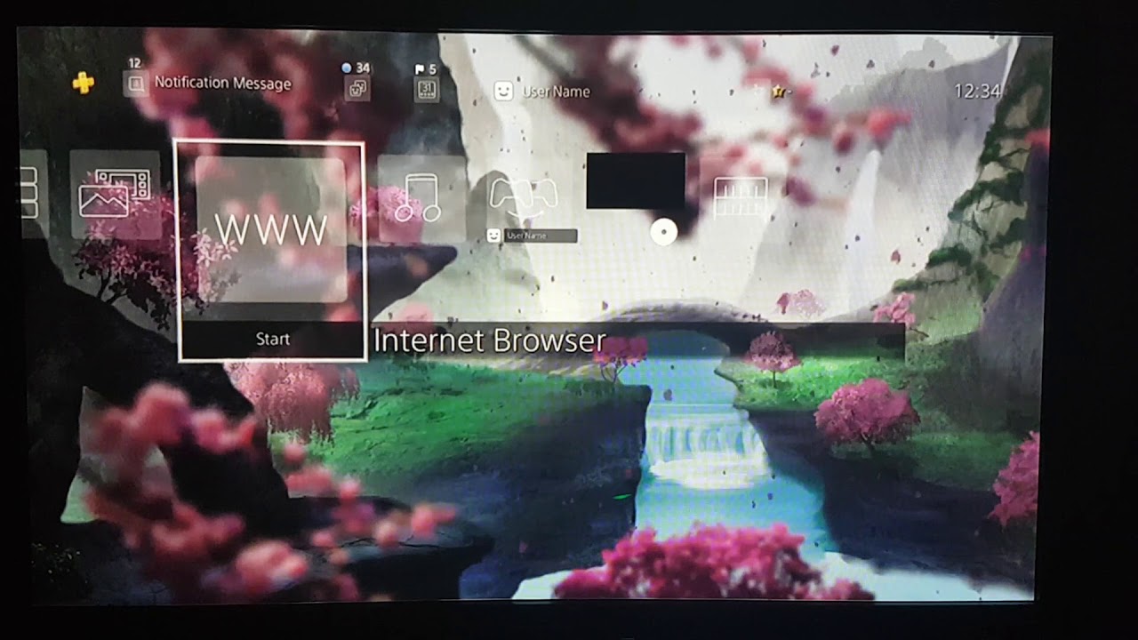 Slyde Sakura Paradise Dynamic Theme Ps4 Design - YouTube