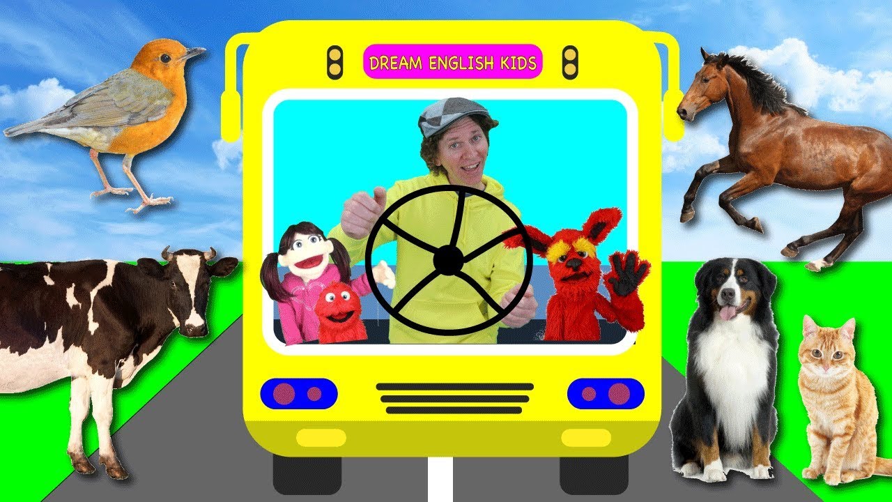Wheels On The Bus What Do You See? Song with Matt | Animals | Learn ...