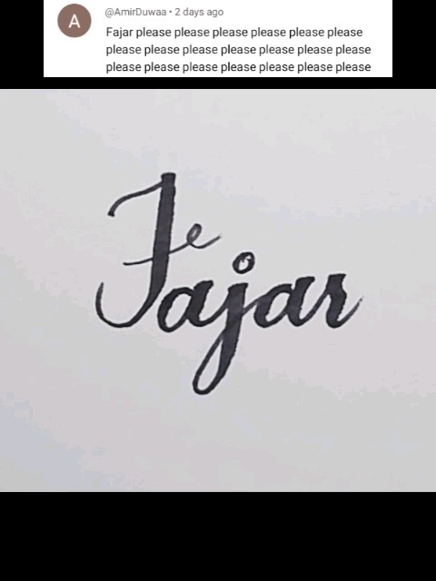 #fajar #calligraphy #requestdone #like #share #subscribe # ...