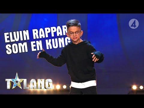 8-åriga Elvin är kung när han levererar sin rap