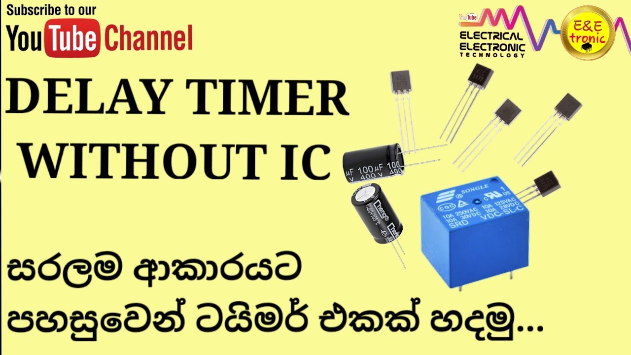 delay on surcit..... Let's make a delay on timer using transistor ...