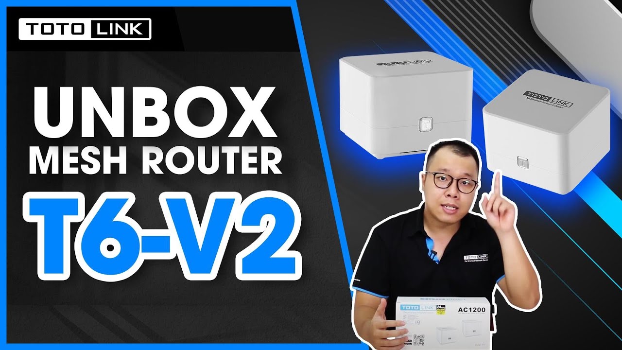 [UNBOX] Mesh Router Wi-Fi băng tần kép không dây TOTOLINK T6-V2 - YouTube
