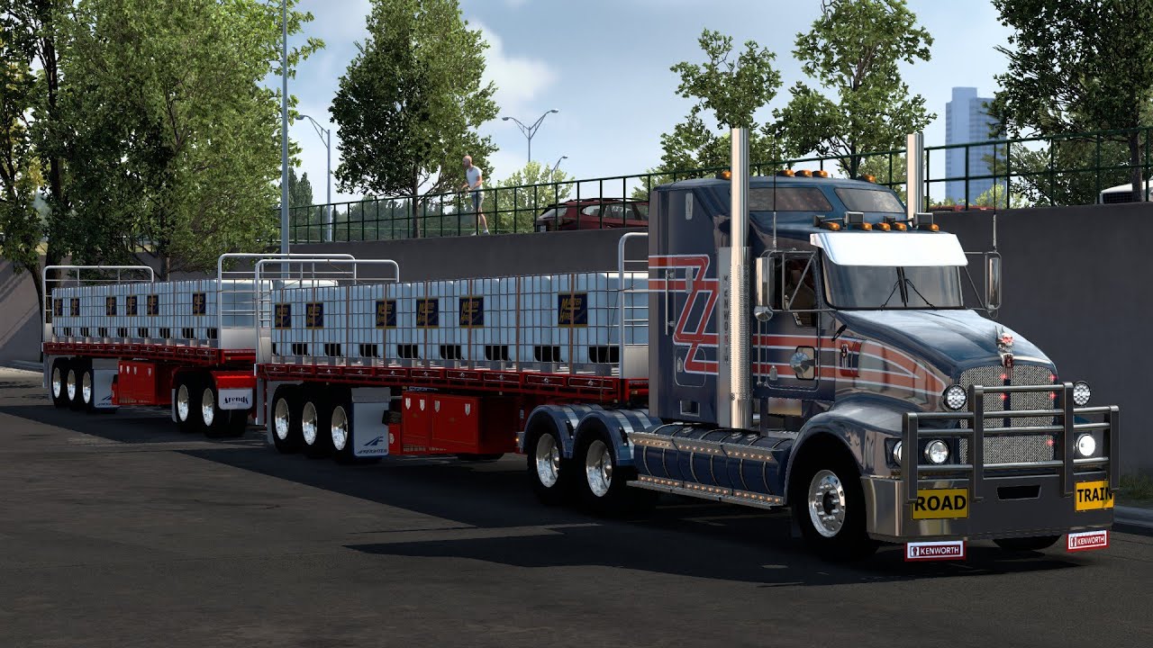 American Truck Simulator Kenworth T608 Flattops PT 2 - YouTube