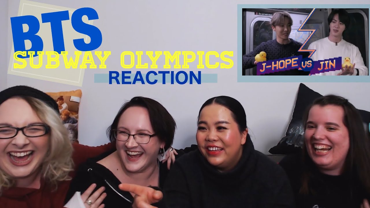 BTS SUBWAY OLYMPICS @ The Tonight Show REACTION - YouTube