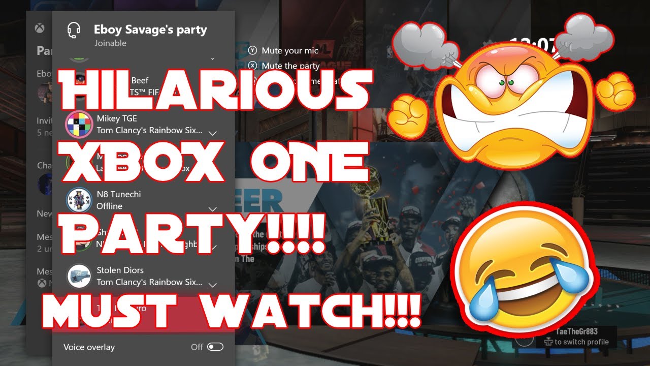 Hilarious Xbox One Party Chat Moments!!!- (Sus/Rage/ Funny Moments ...