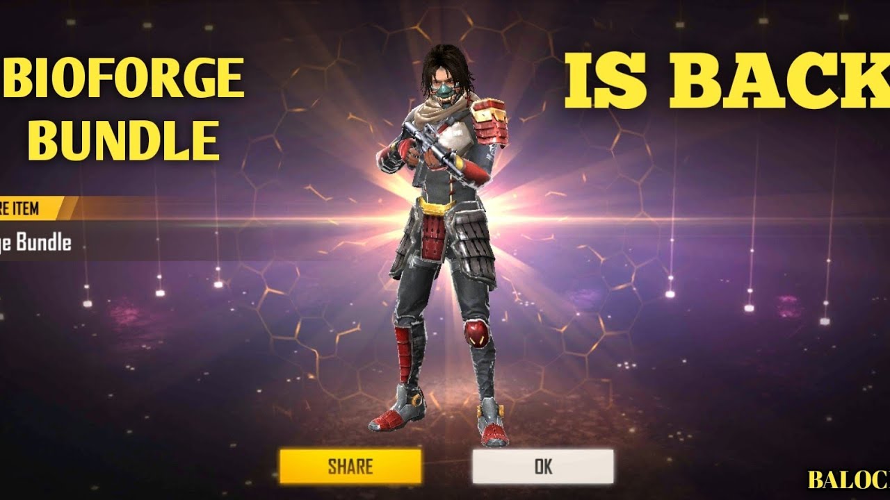 BIOFORGE BUNDLE PRESENT 💝💝 MOTION😅😅😅 #FREE FIRE #BIOFORGE BUNDLE - YouTube