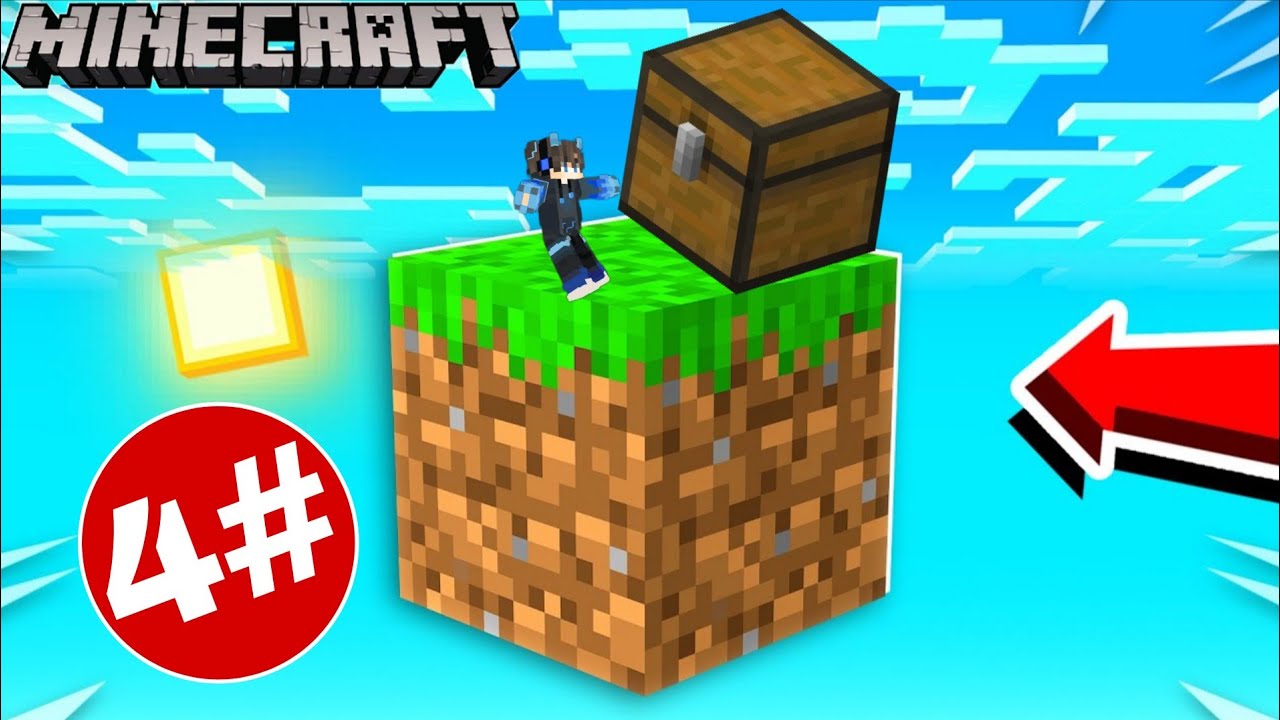 I am build new storage room in One block Island #4 #minecraft - YouTube
