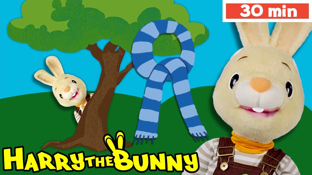 Baby Learning First Words w Harry the Bunny | Prepositions & Games for ...
