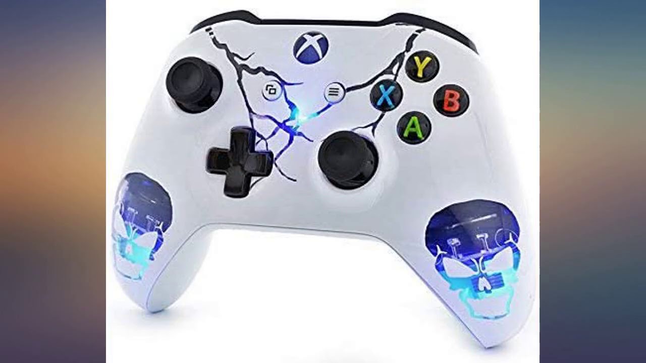 Skulls White Xbox One S Rapid Fire Custom Modded Controller 40 Mods for ...