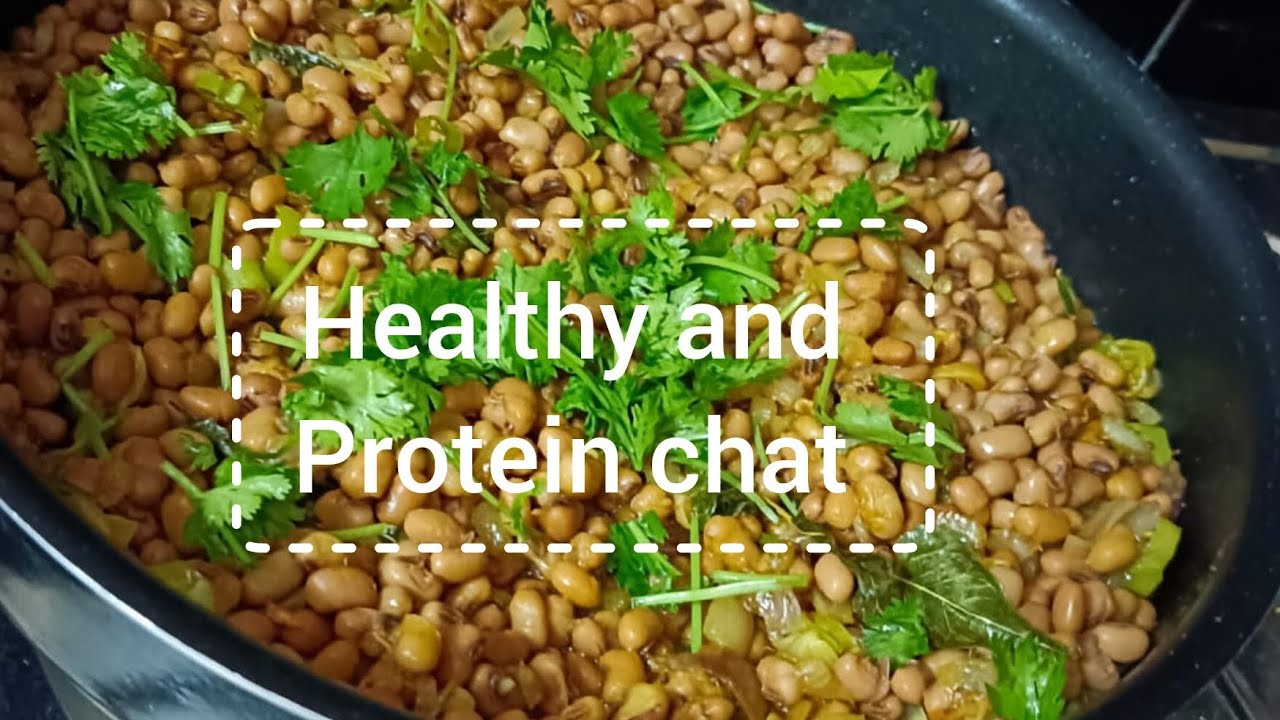 Healthy and protein lobia chat |lobia chat/lobia recipe|protein chat ...
