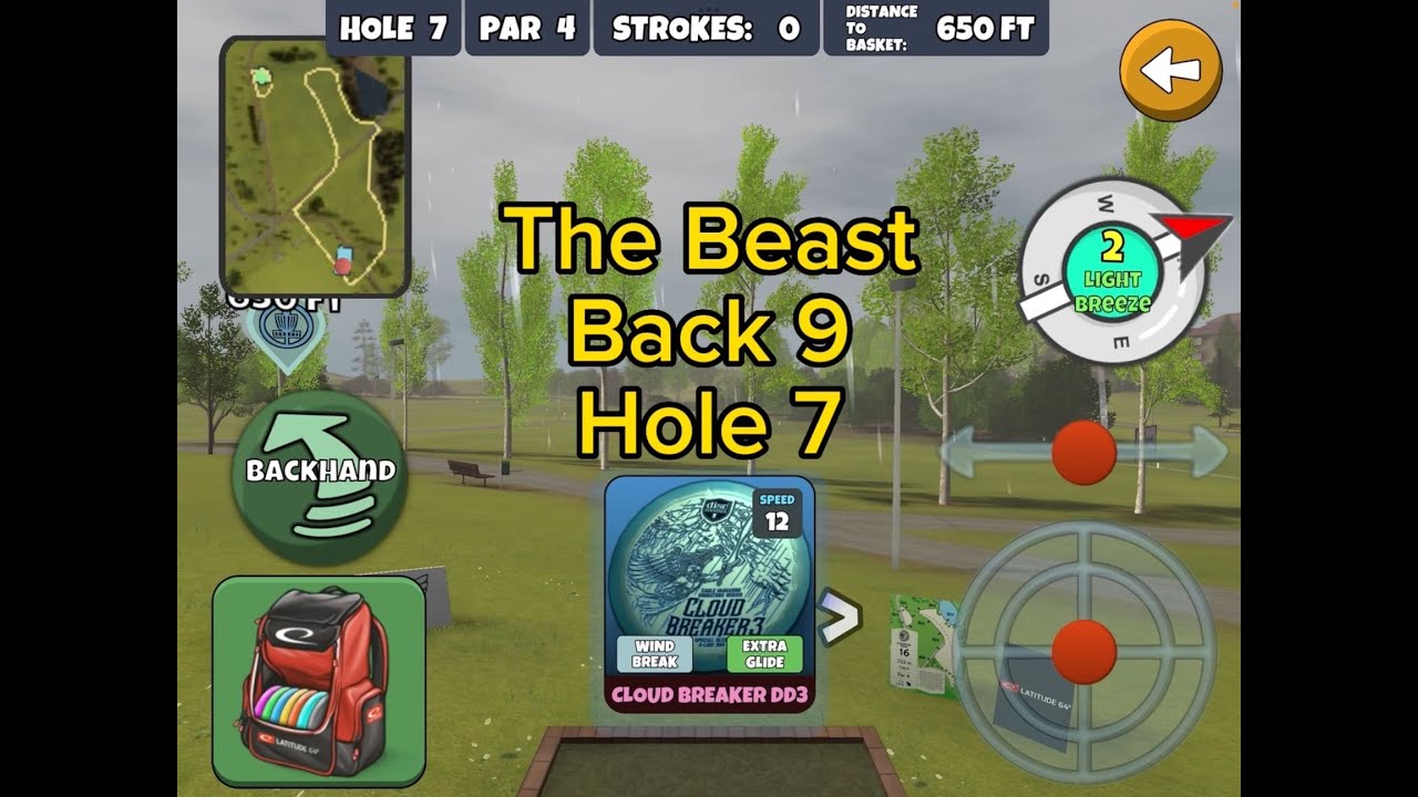 The Beast, Back 9, Hole 7 : Disc Golf Valley - YouTube