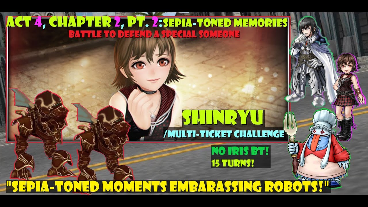 DFFOO[GL] "Sepia-Toned Moments embarrassing Robots!" Act 4, Ch 2, Pt 2: Sepia-Toned Memories ...