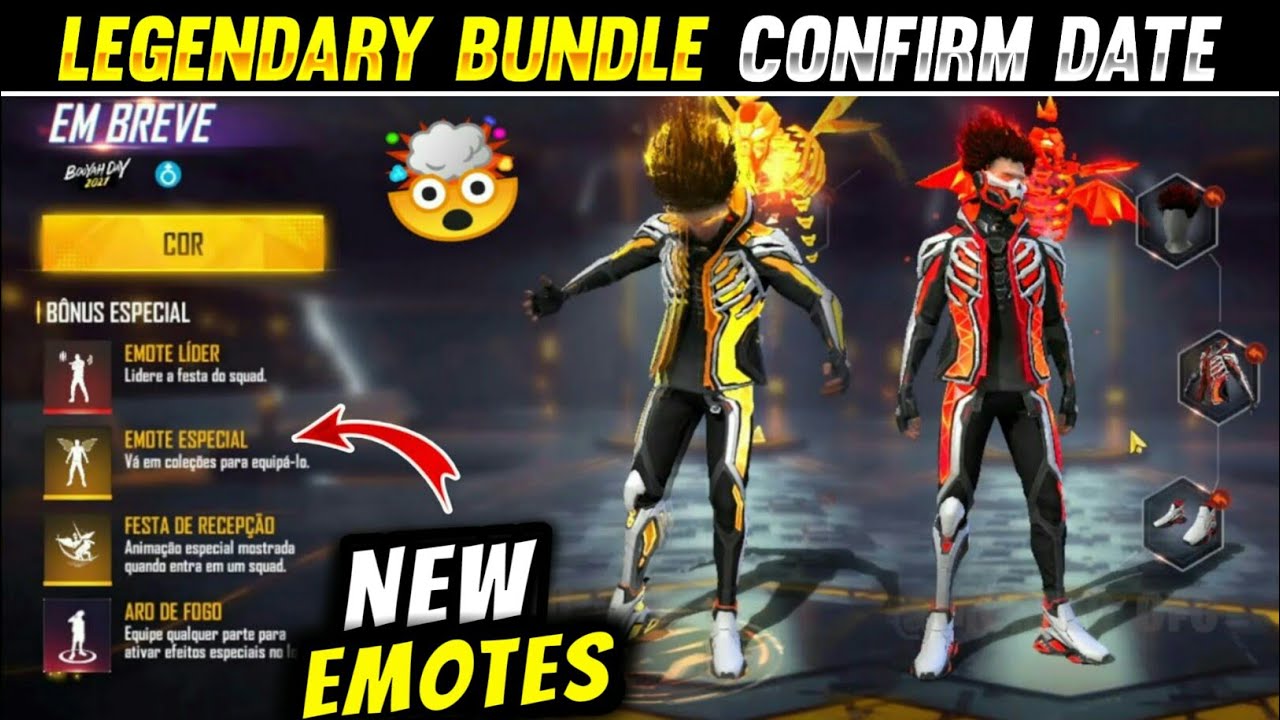 NEW LEGENDARY BUNDLE FREE FIRE | BOOYAH DAY LEGENDARY BUNDLE CONFIRM ...