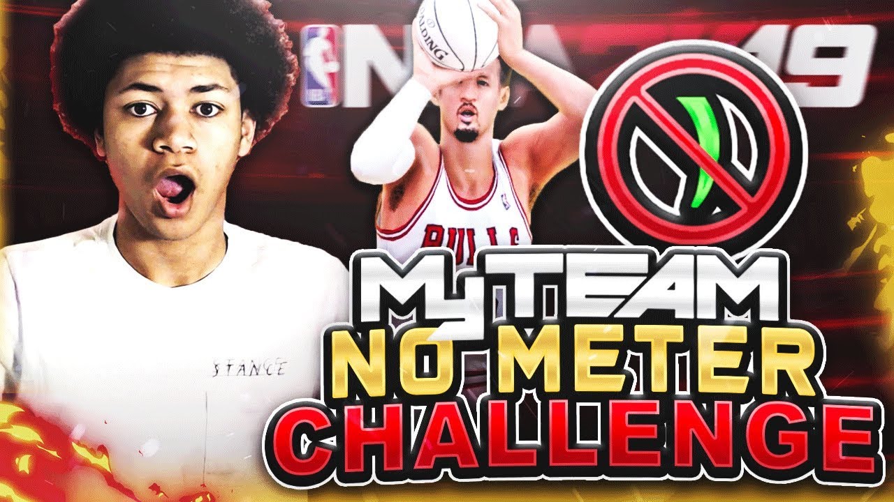 I PLAYED A GAME OF NBA 2K19 MYTEAM WITHOUT A JUMPSHOT METER... OMG I ...