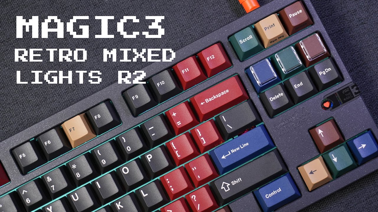 Retro Mixed lights R2 | beautiful Keycaps in 2024 - YouTube
